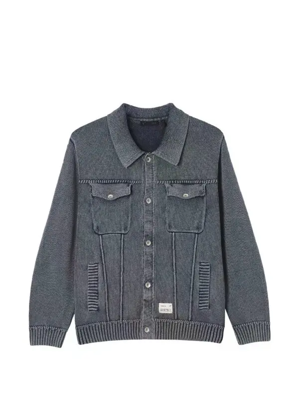 FIVE CM Button-up Panelled Cardigan