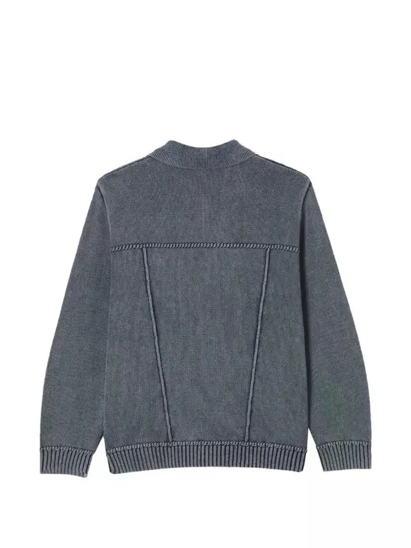 FIVE CM Button-up Panelled Cardigan