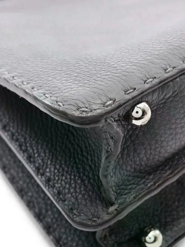 Fendi 2010s Peekaboo Iseeu Selleria Leather Tote Bag - Grey