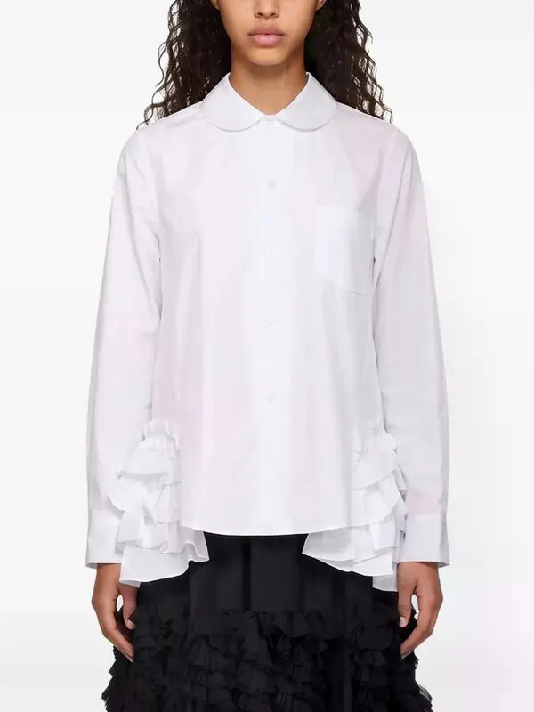 Comme Des Garçons Ruffled Peter Pan Collar Shirt