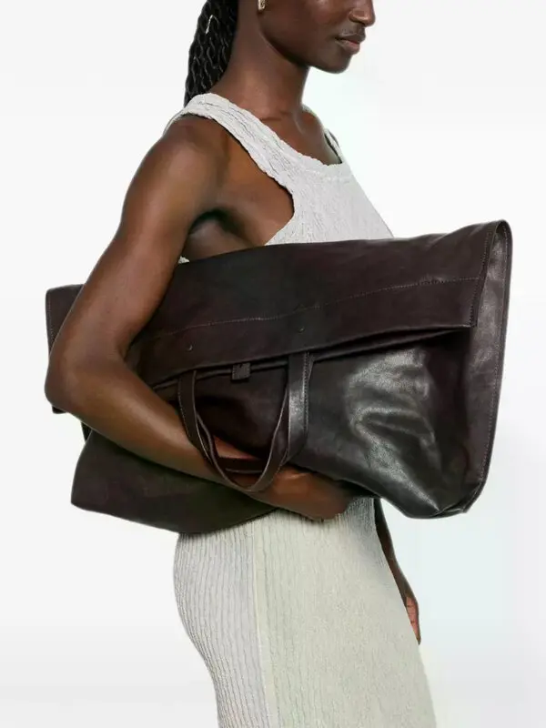DYLAN GEORGE Matti Calf Leather Tote Bag