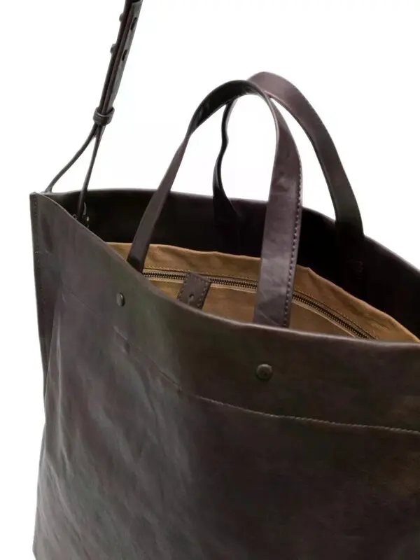 DYLAN GEORGE Matti Calf Leather Tote Bag