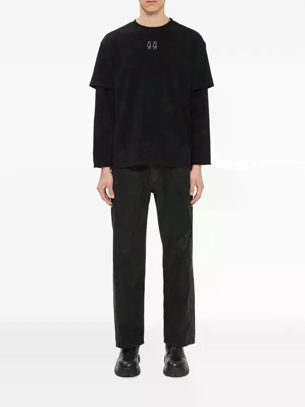 44 LABEL GROUP Artisanal 44 Layered-sleeve T-shirt