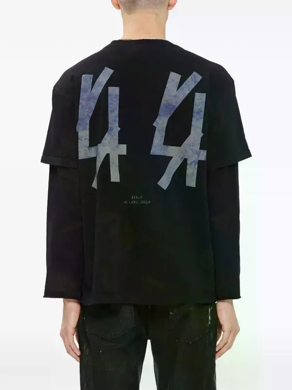 44 LABEL GROUP Artisanal 44 Layered-sleeve T-shirt