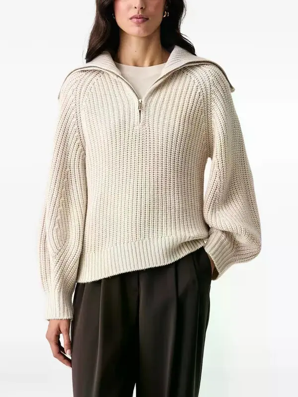 Armani Exchange Ribbed Half-zip Sweater