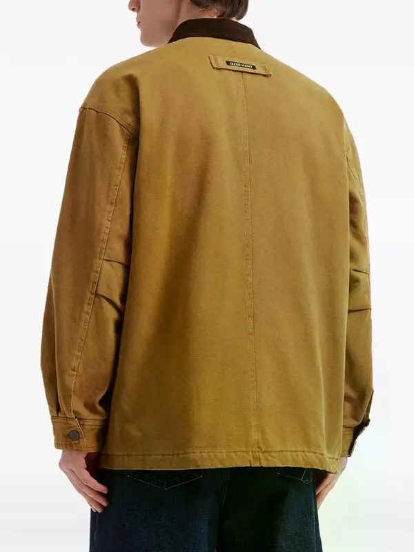 Izzue Corduroy-collar Patch-pocket Shirt Jacket