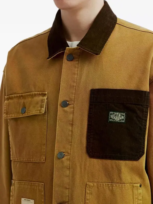 Izzue Corduroy-collar Patch-pocket Shirt Jacket