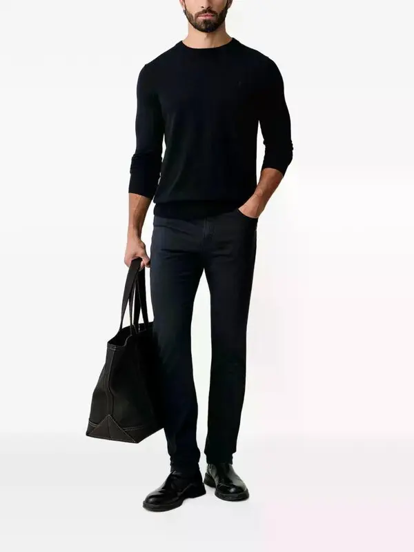 TRUSSARDI Logo-embroidered Crew-neck Sweater