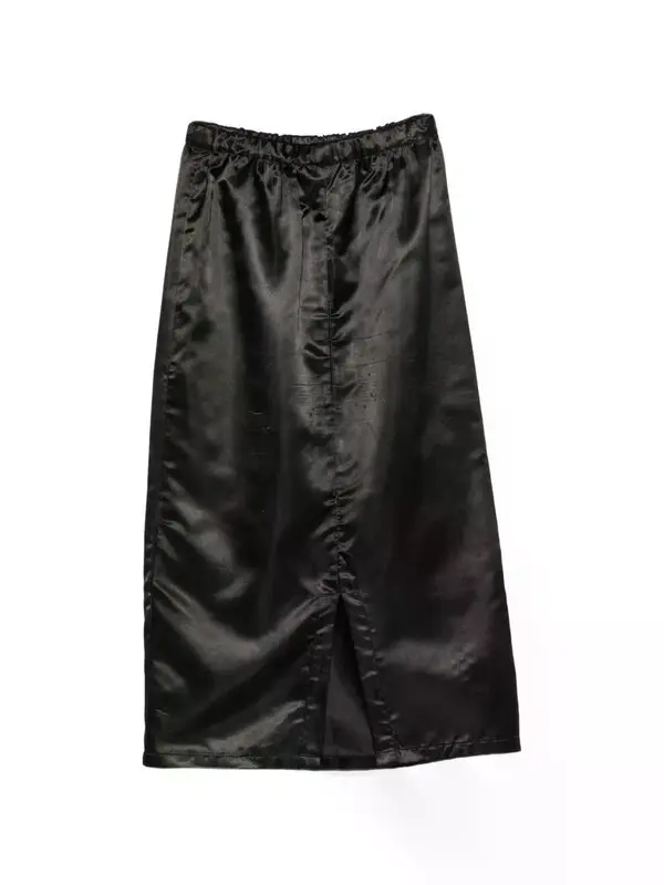 Comme Des Garçons 1990s Satin-finish Elasticated Skirt