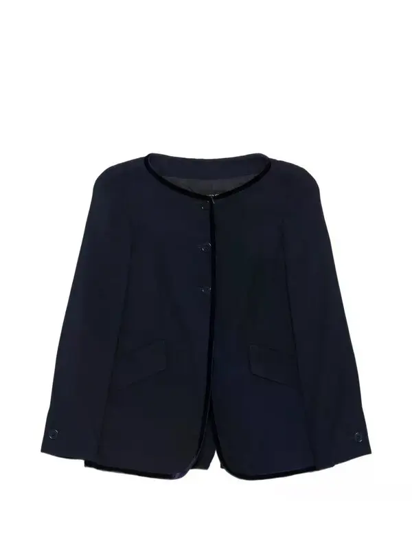 ROMEO GIGLI 1990s Velvet-trim Jacket