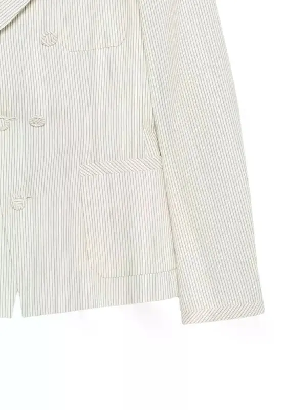 Balenciaga 2000s Double-breasted Striped Jacket