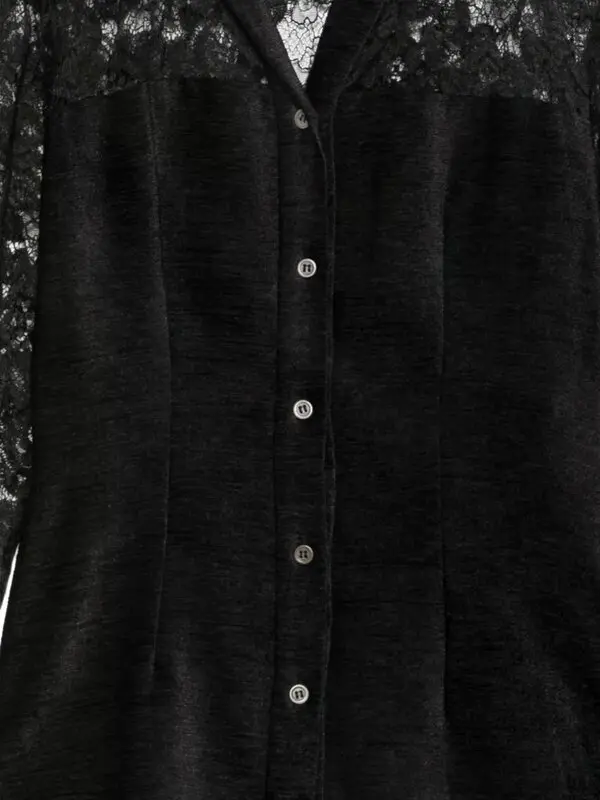 ROMEO GIGLI 1998 Lace-panel Shirt