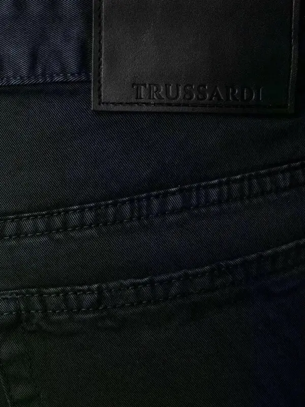 TRUSSARDI Logo-patch Straight-leg Jeans