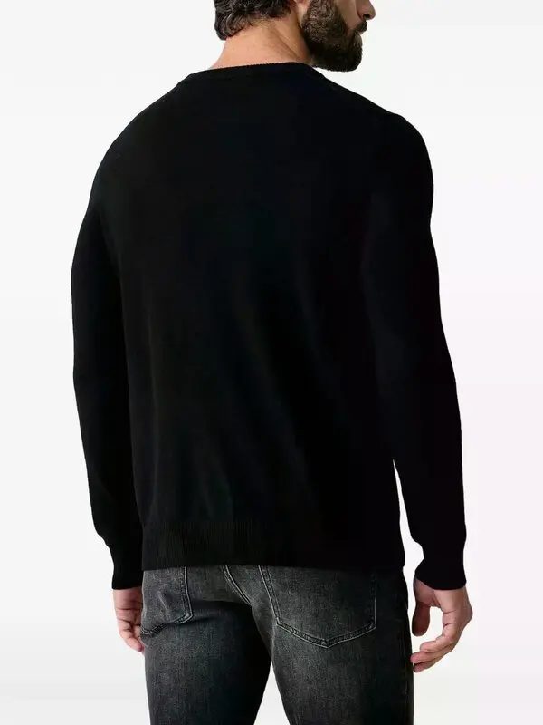 TRUSSARDI Logo-embroidered Crew-neck Sweater