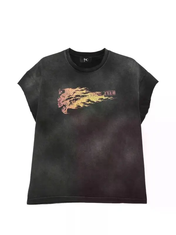 THUG CLUB Graphic-print Washed T-shirt