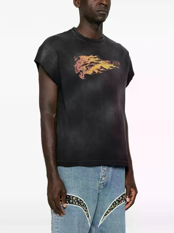 THUG CLUB Graphic-print Washed T-shirt