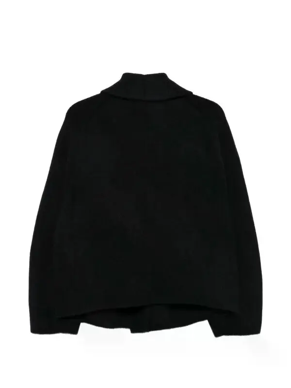 BOBOUTIC Concealed-fastening Wool-blend Jacket - Black
