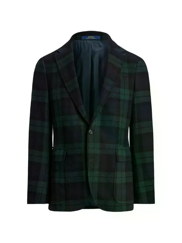 Polo Ralph Lauren Tartan-check Single-breasted Blazer