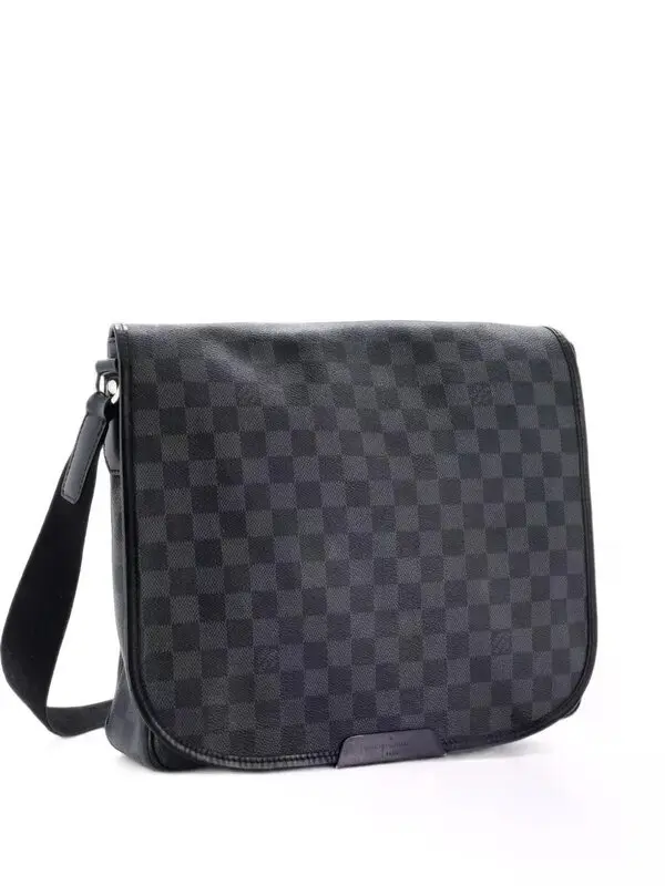 LOUIS VUITTON Daniel Messenger Bag Damier Graphite Mm Crossbody Bag - Black