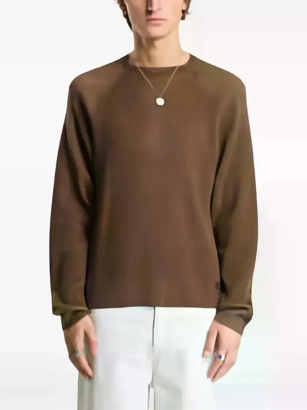 DIME Ribbed Raglan-sleeve Sweater