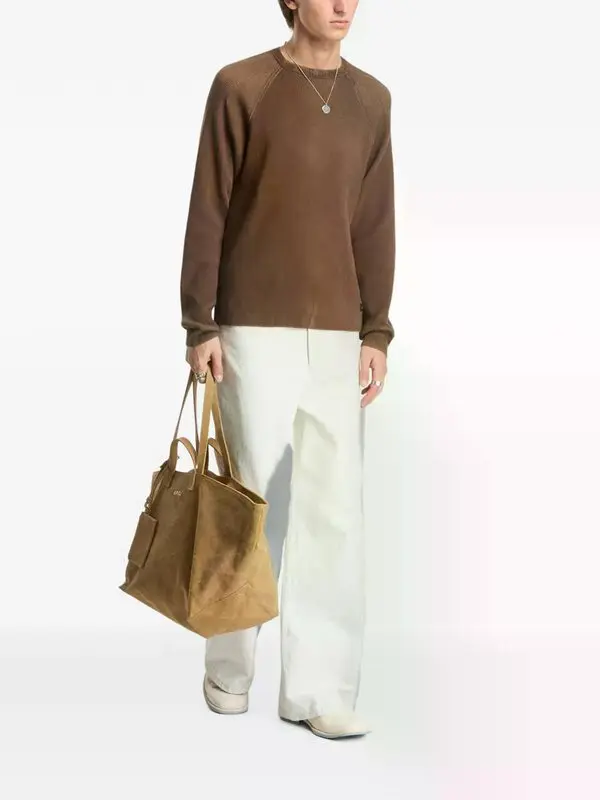 DIME Ribbed Raglan-sleeve Sweater