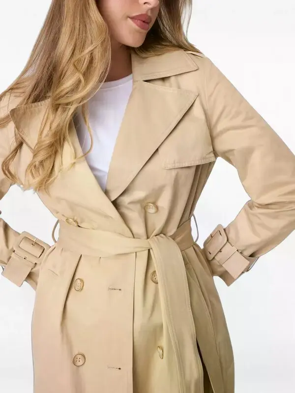 Guess Double-collar Double-breasted Trench Coat