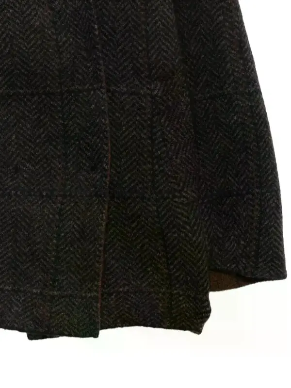 BOBOUTIC Herringbone-knit Funnel-neck Jacket