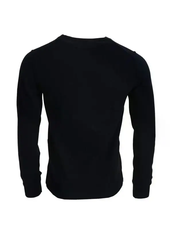 Dolce & Gabbana Logo-print Crew-neck Sweater - Blue