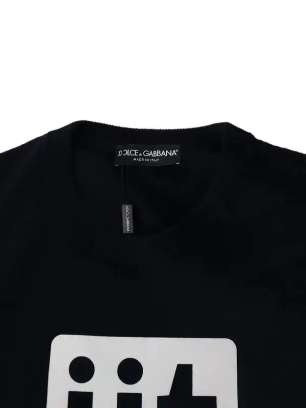 Dolce & Gabbana Logo-print Crew-neck Sweater
