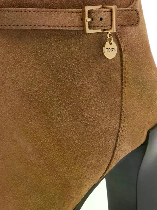 TOD'S Buckled Suede Boots