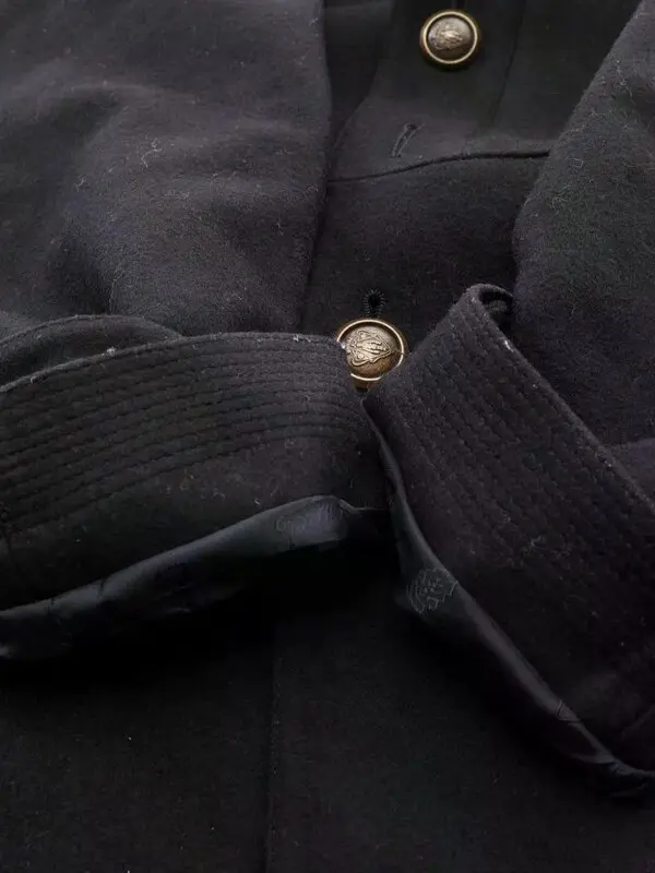 Gucci 2010s Gold-button Moleskin Coat