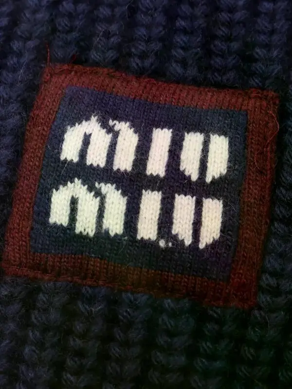 Miu Miu 2010s Rib-knit Oversized Cardigan