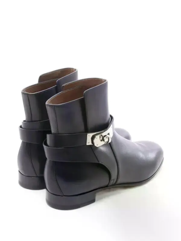Hermès 2010s Neo Kelly Buckle Ankle Boots