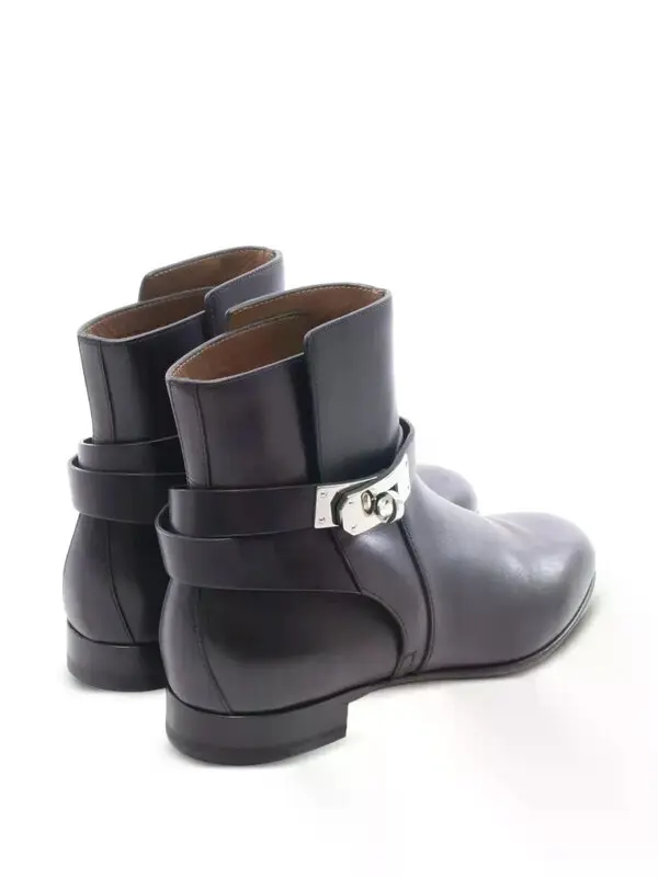 Hermès 2010s Neo Kelly Buckle Ankle Boots