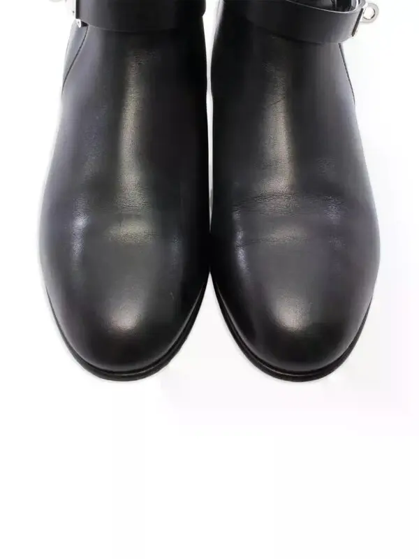 Hermès 2010s Neo Kelly Buckle Ankle Boots