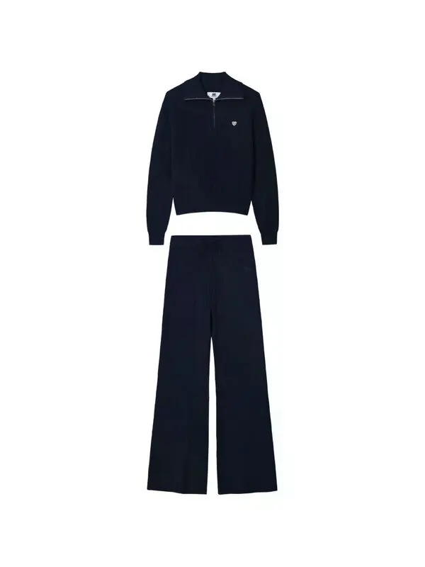 CHOCOOLATE Ribbed-knit Tracksuit Set