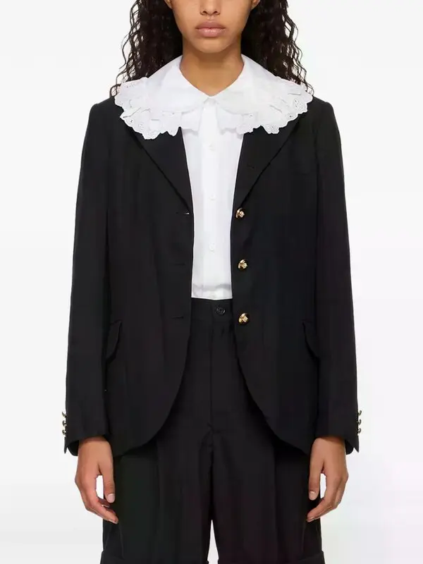 Comme Des Garçons Gold-tone Buttoned Blazer