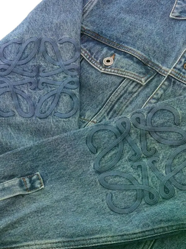 Loewe 2010s Anagram Denim Jacket - Blue