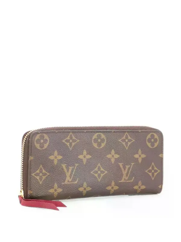 LOUIS VUITTON Clemence Wallet Monogram Canvas Small Wallets