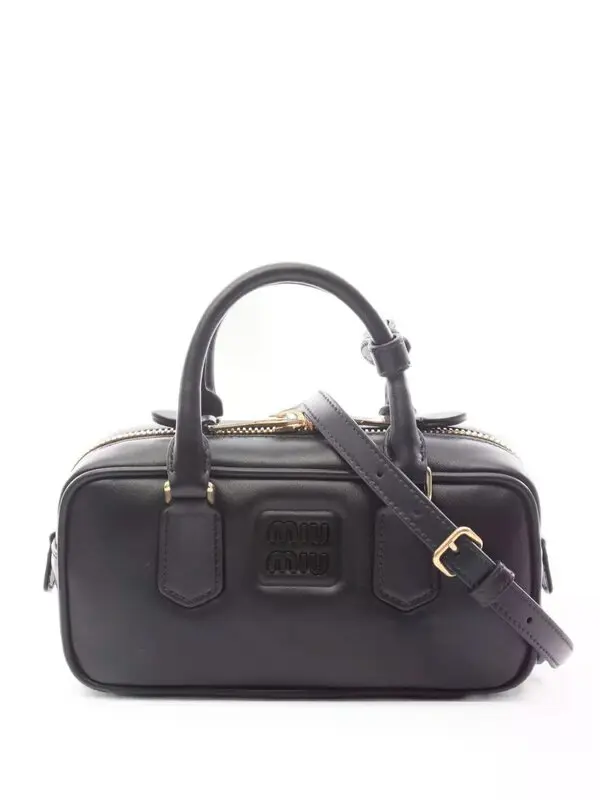 Miu Miu Arkady Logo-embossed Tote Bag