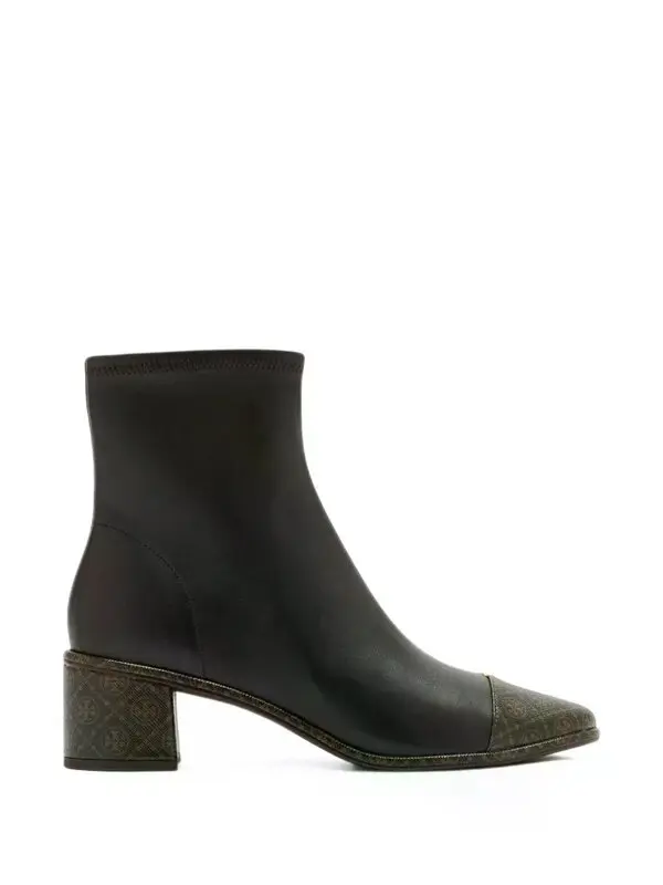 Tory Burch T-monogram Cap-toe Ankle Boots