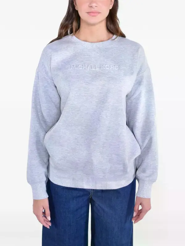 Michael Kors Embossed-logo Sweatshirt - Grey