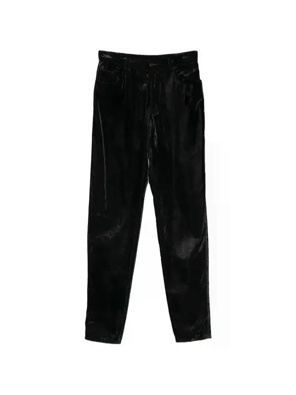 Versace 1990s Velvet Straight-leg Trousers