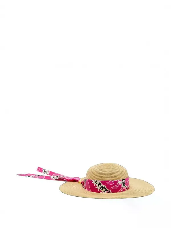 Valentino Garavani Roman Scarf Stud Sun Hat