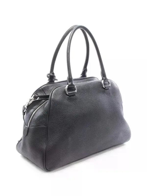 Prada 2010s Vitello Phenix Tote Bag - Black