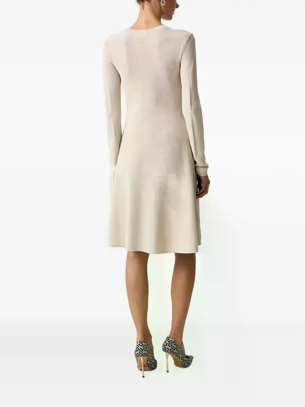 Armani Exchange Fine-knit Long-sleeve Midi Dress