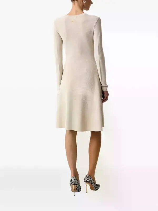 Armani Exchange Fine-knit Long-sleeve Midi Dress