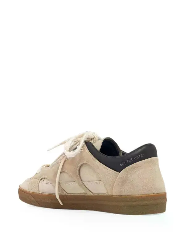 SANTHA Love Park Suede-panelled Sneakers