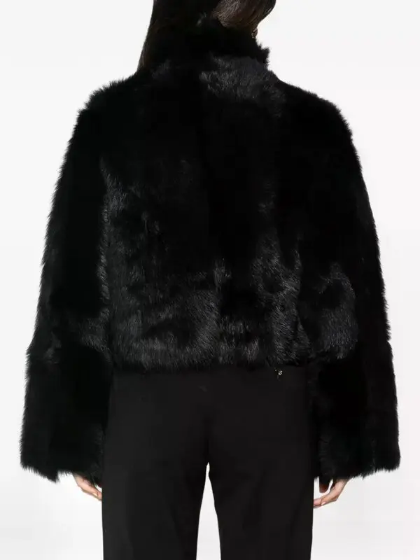 Nour Hammour Cameron Funnel-neck Lamb-shearling Jacket