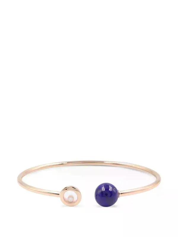 Chopard 2010s Happy Diamonds Planet Lapis-lazuli Diamond Bracelet - Pink